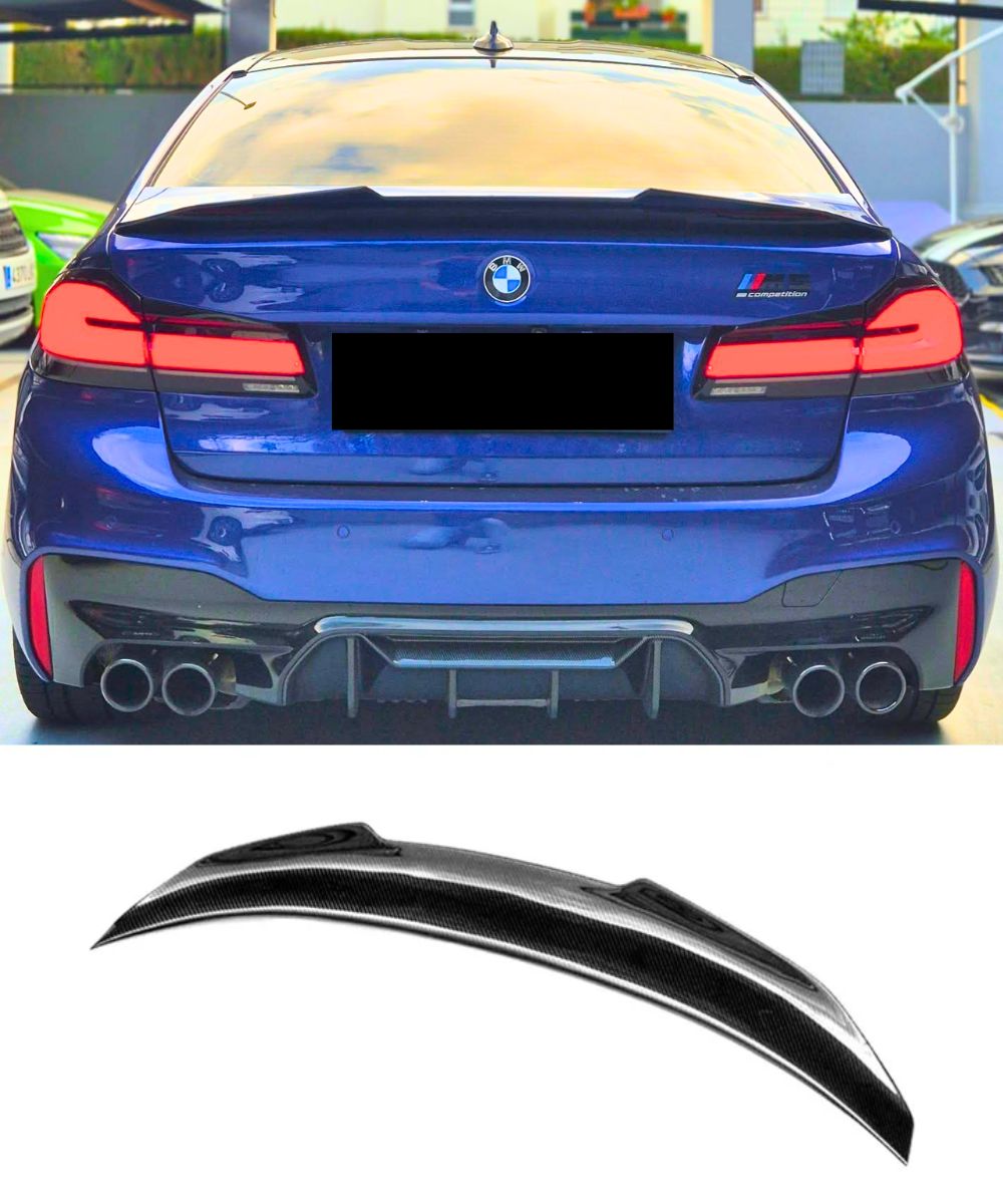 BMW 5 Series G30 F90 M5 (CARBON FIBER) PSM Style Rear Boot Spoiler Lip ...
