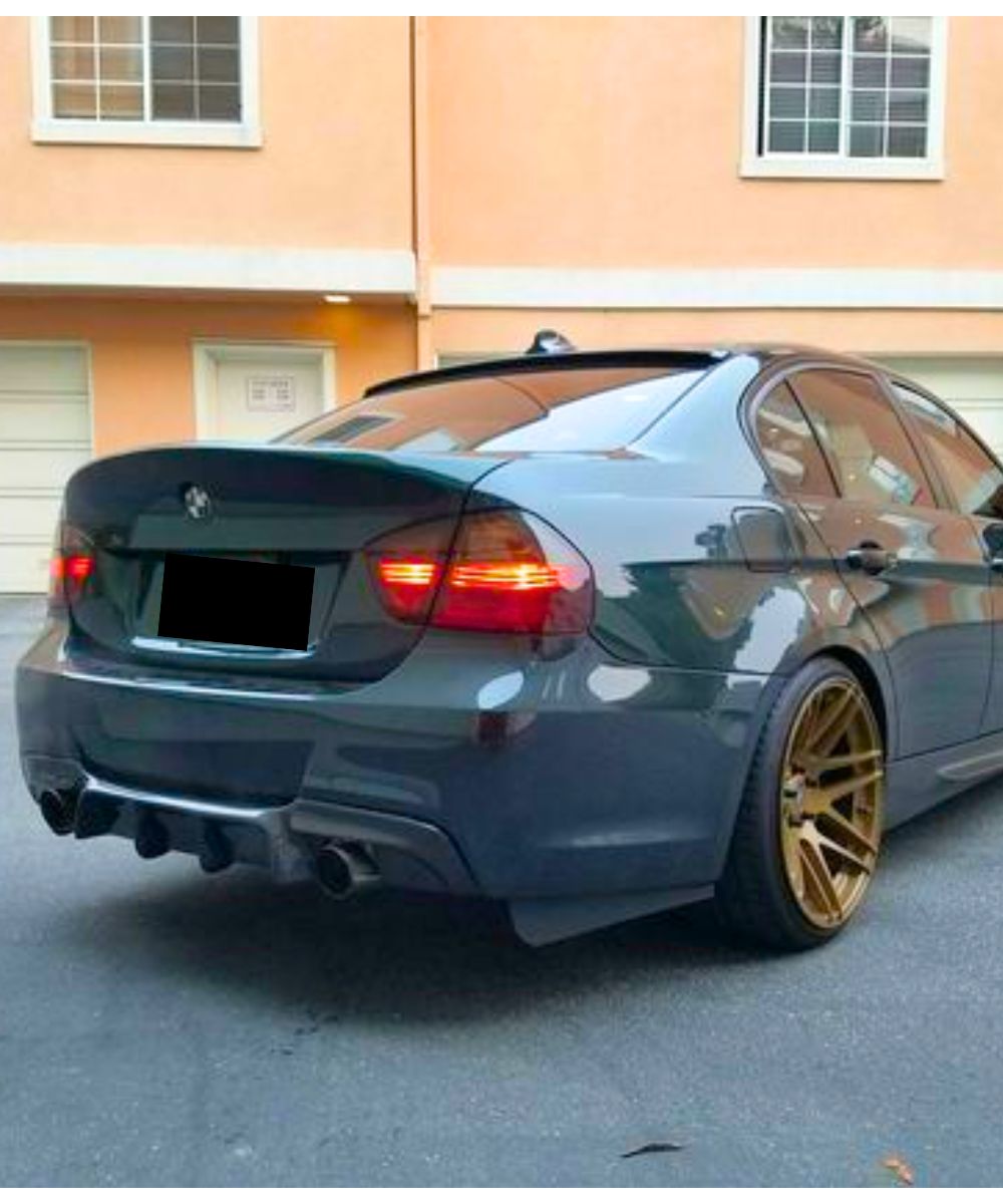 BMW 3 Series E90 Sedan (Gloss Black) Rear Roof Spoiler Wing | ELITE GARAGE