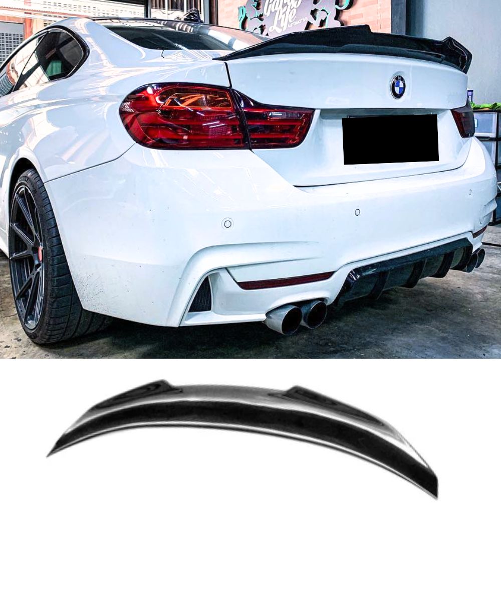 BMW 4 Series F36 Sedan (CARBON FIBER) PSM Style Rear Boot Spoiler Lip ...