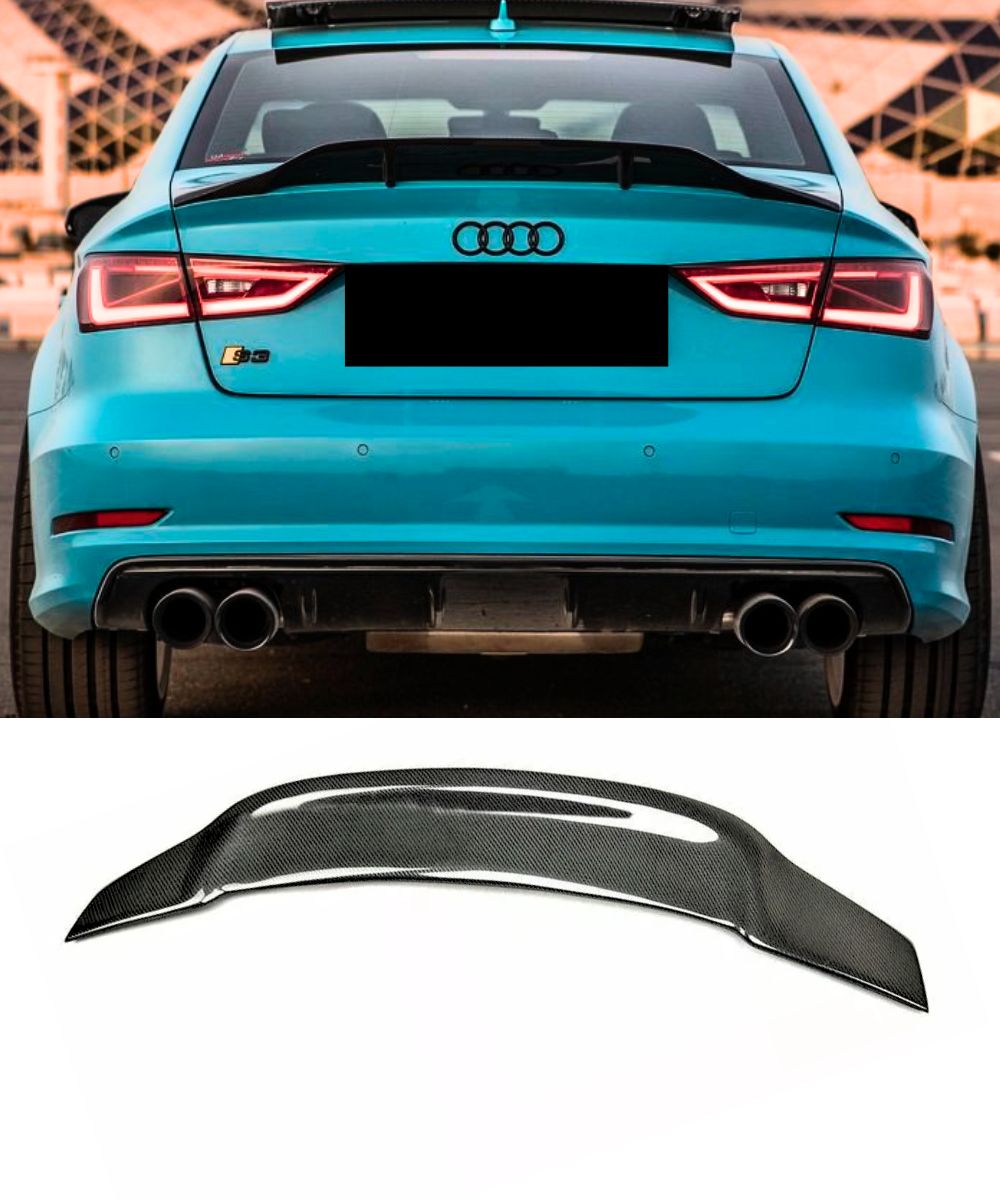 Audi A3/S3/RS3 8V (CARBON FIBER) Renntech Style Rear Boot Spoiler (201 ...