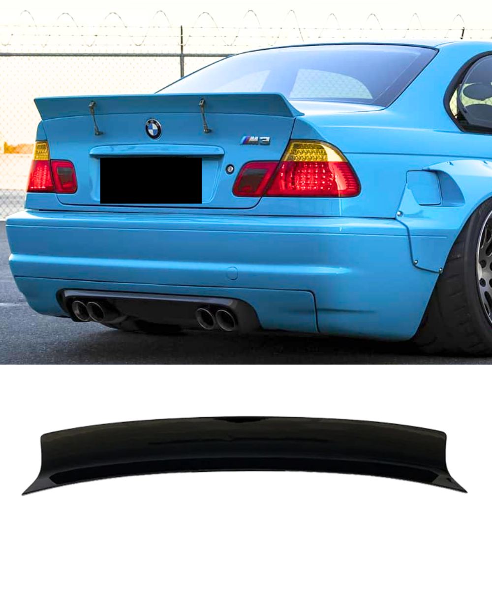 BMW 3 Series E46 Sedan 4 Door - Rear Ducktail Boot Spoiler Lip (1999 ...