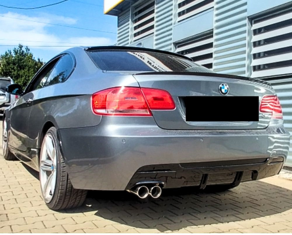 BMW 3 Series E92 Coupe E93 Convertible - Rear Bumper Diffuser Lip (Dual ...