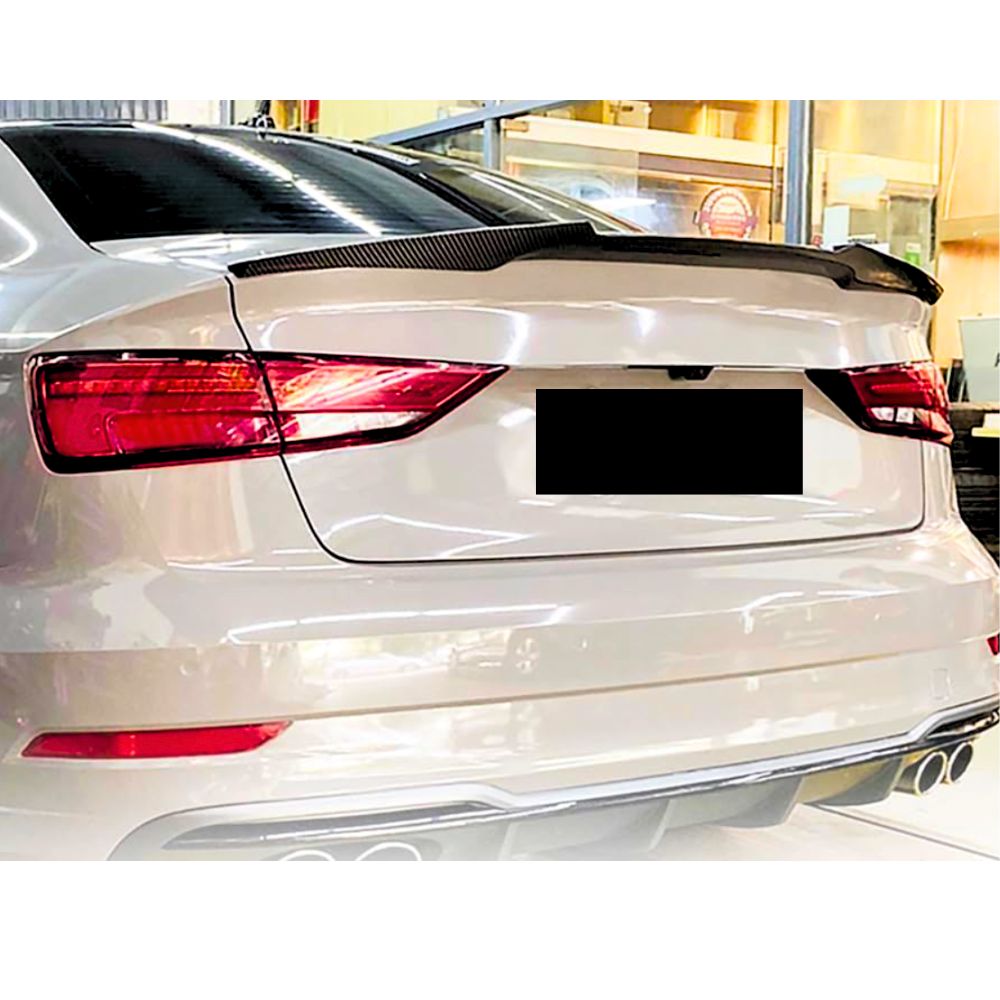 AUDI A3/S3/RS3 8V Sedan (CARBON FIBER) M4 STYLE REAR BOOT SPOILER (13 ...