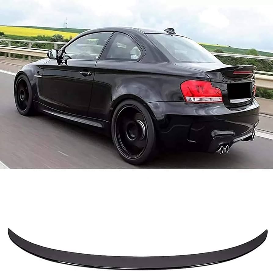 BMW 1 Series E82 1M (GLOSS BLACK) P Style Rear Boot Spoiler Lip | ELITE ...