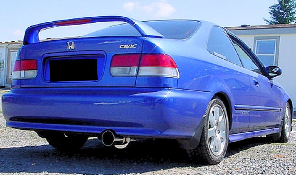 Honda Civic EK EM Coupe (96-00) Rear Boot Spoiler with Brake Light LED ...