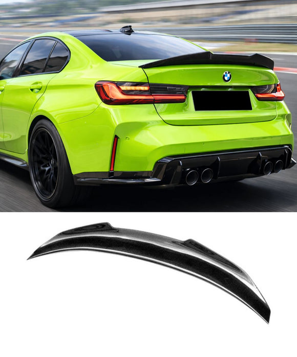 PSM Style Carbon Fiber Rear Boot Spoiler For BMW 3 Series G20 / G80 M3 ...