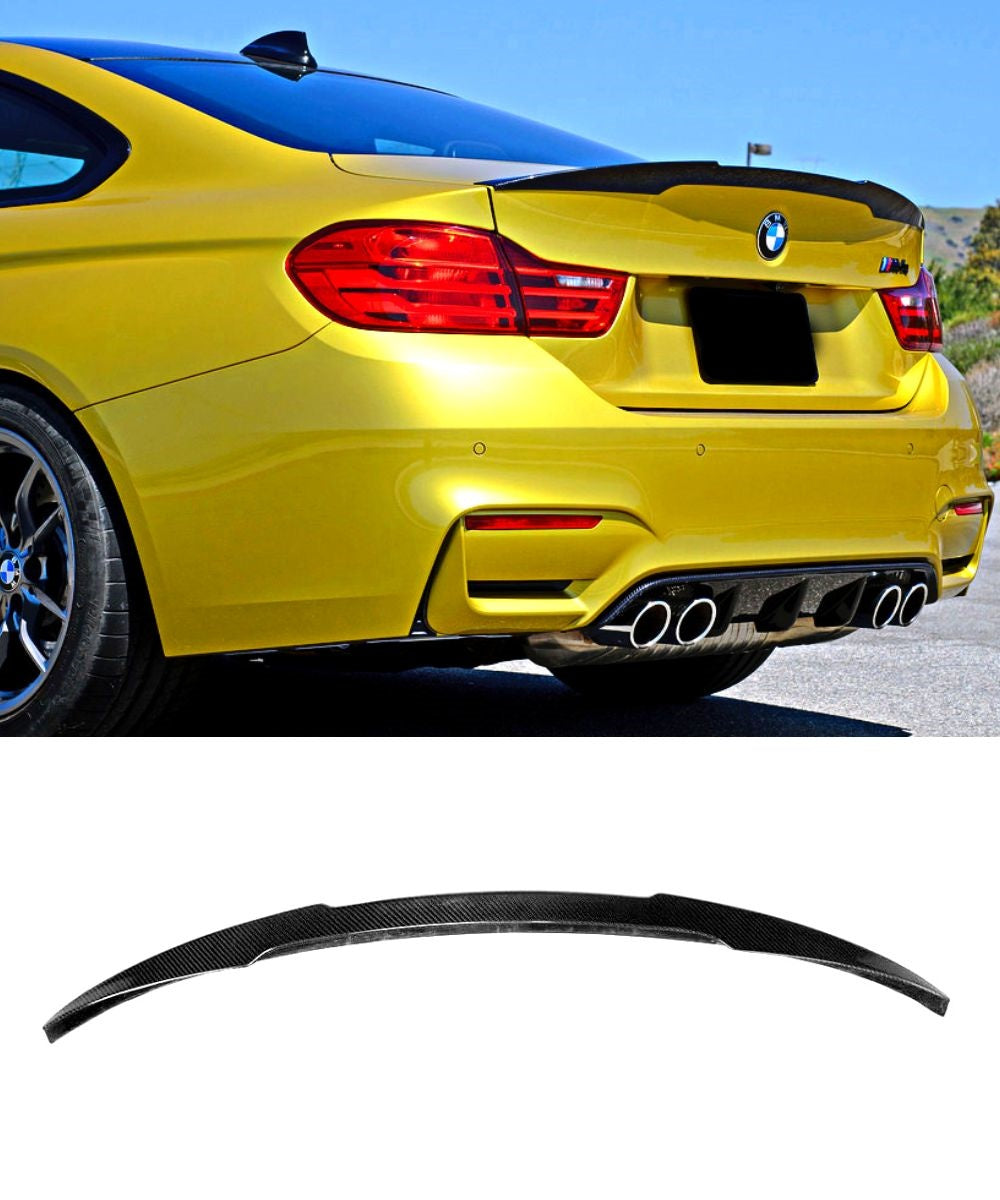 BMW F82 M4 Coupe (Carbon Fiber) M Performance Rear Boot Spoiler Lip (14 ...