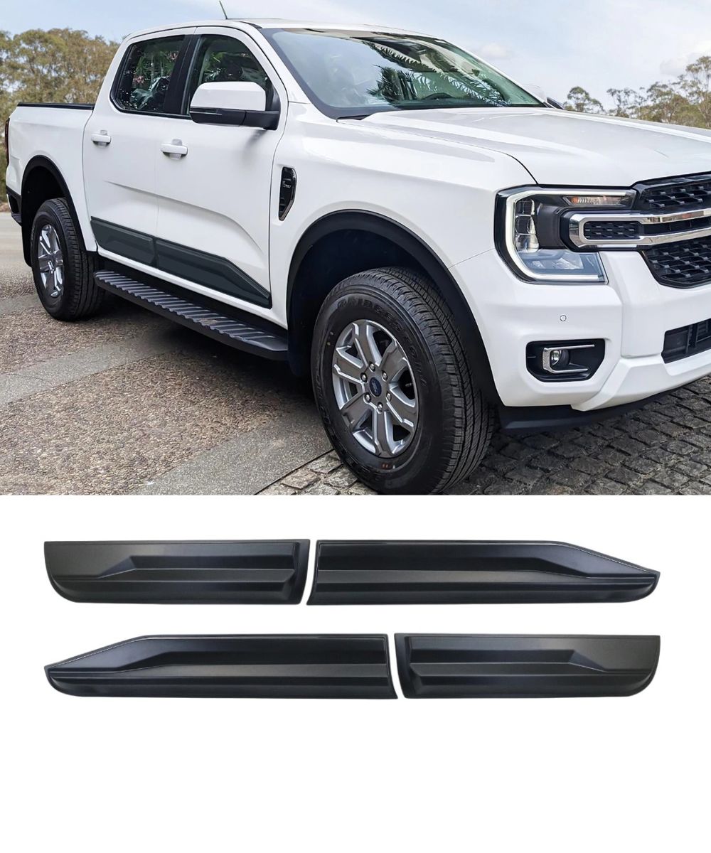 Slim Door Body Cladding Black for Ford Ranger Next Gen T9 (2022-2025 ...