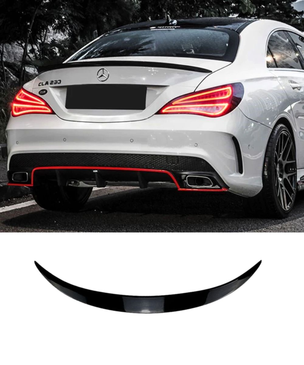 Mercedes Benz CLA 200 CLA45 AMG W117 - Gloss Black Rear Boot Spoiler ...
