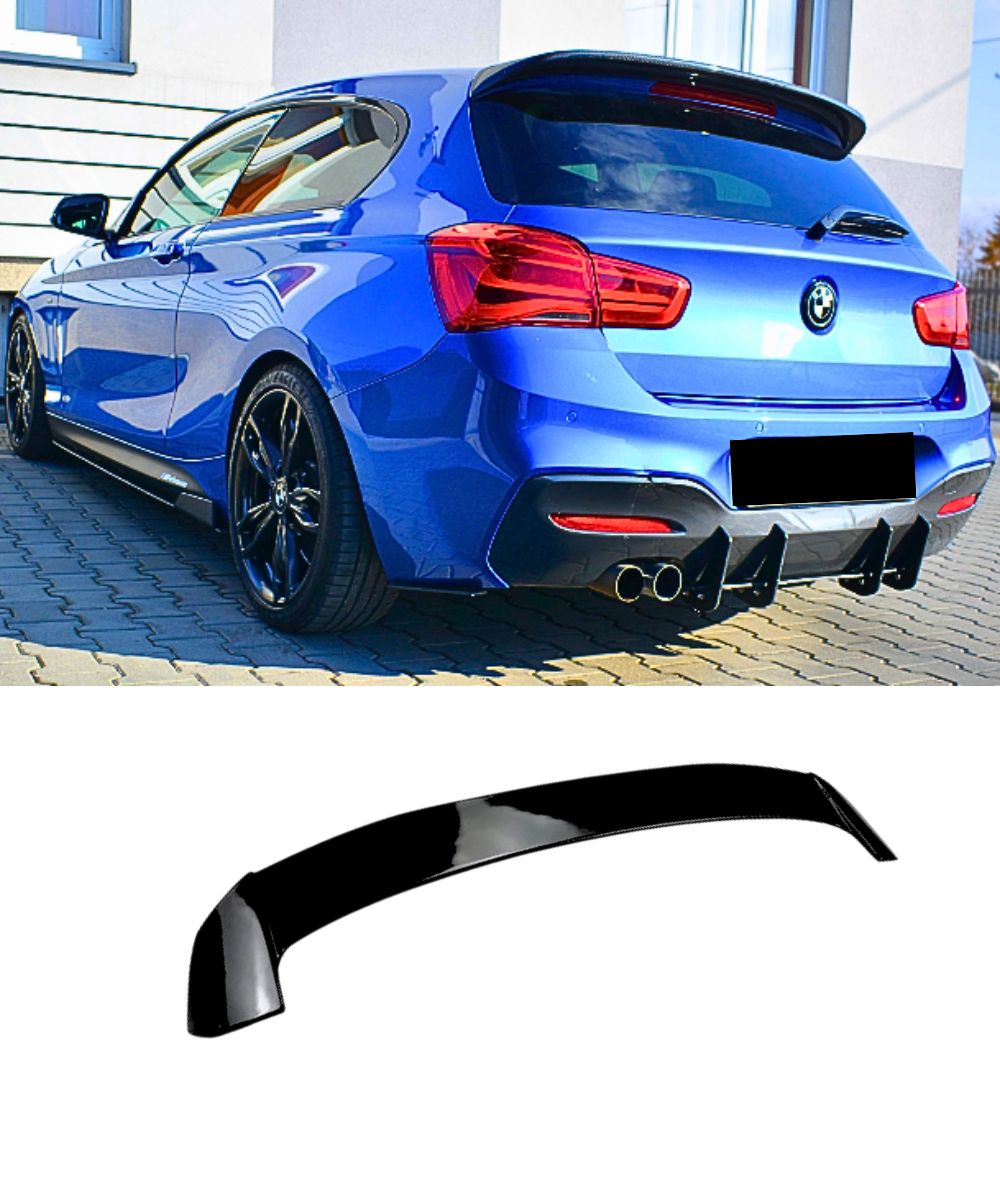 BMW 1 Series F20 Hatch (GLOSS BLACK) Rear Roof Spoiler Lip | ELITE GARAGE