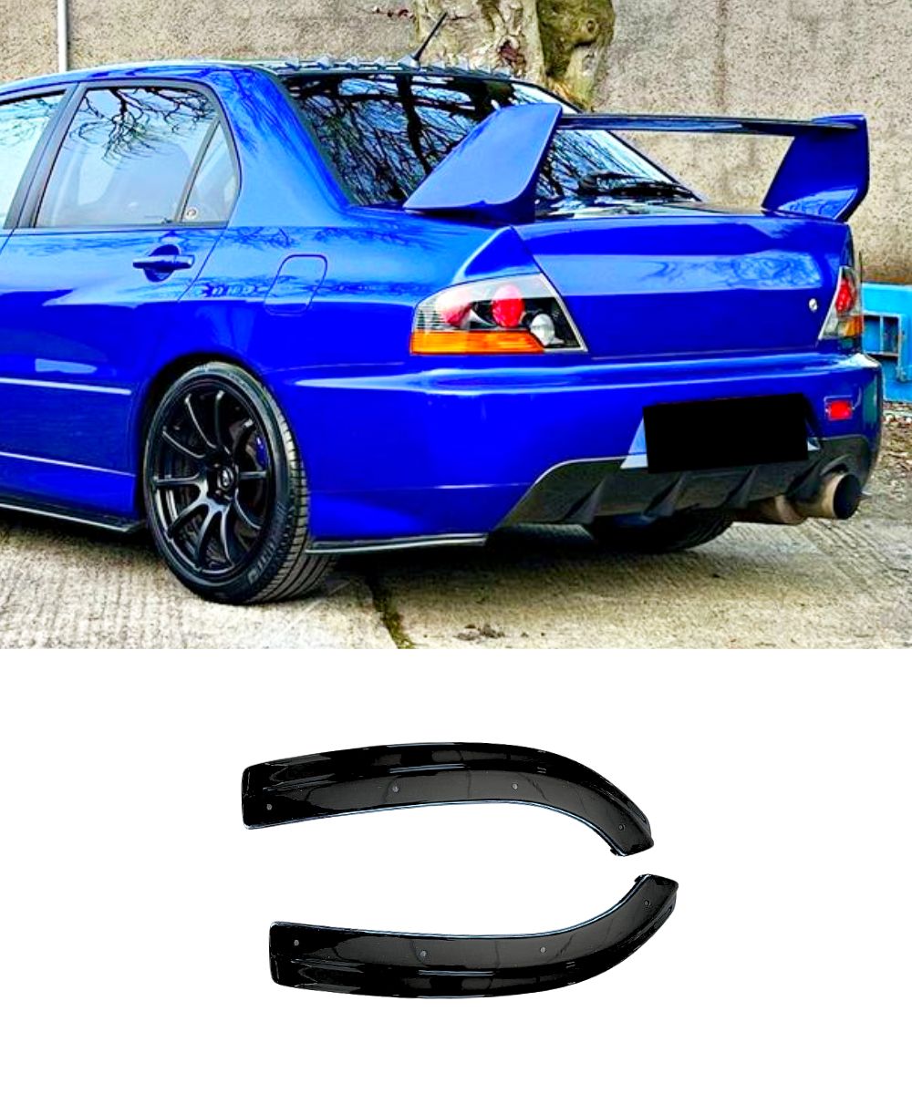 (GLOSS BLACK) Mitsubishi Lancer Evolution 9 - Rear Pods (DAMD STYLE ...