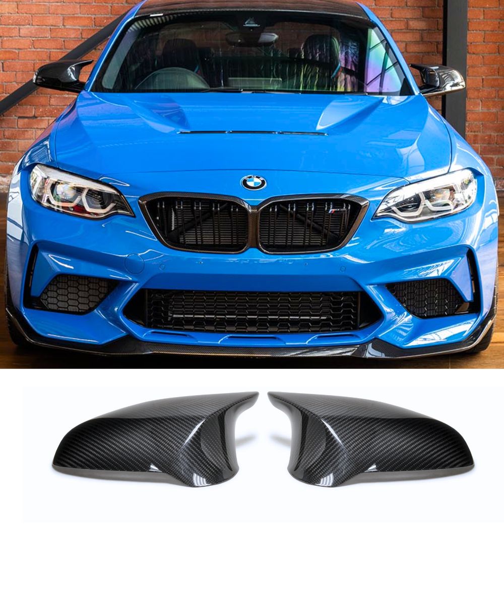 BMW M2 Competition MC2 MC CS F87 CARBON FIBER Mirror Caps Replacements ELITE GARAGE
