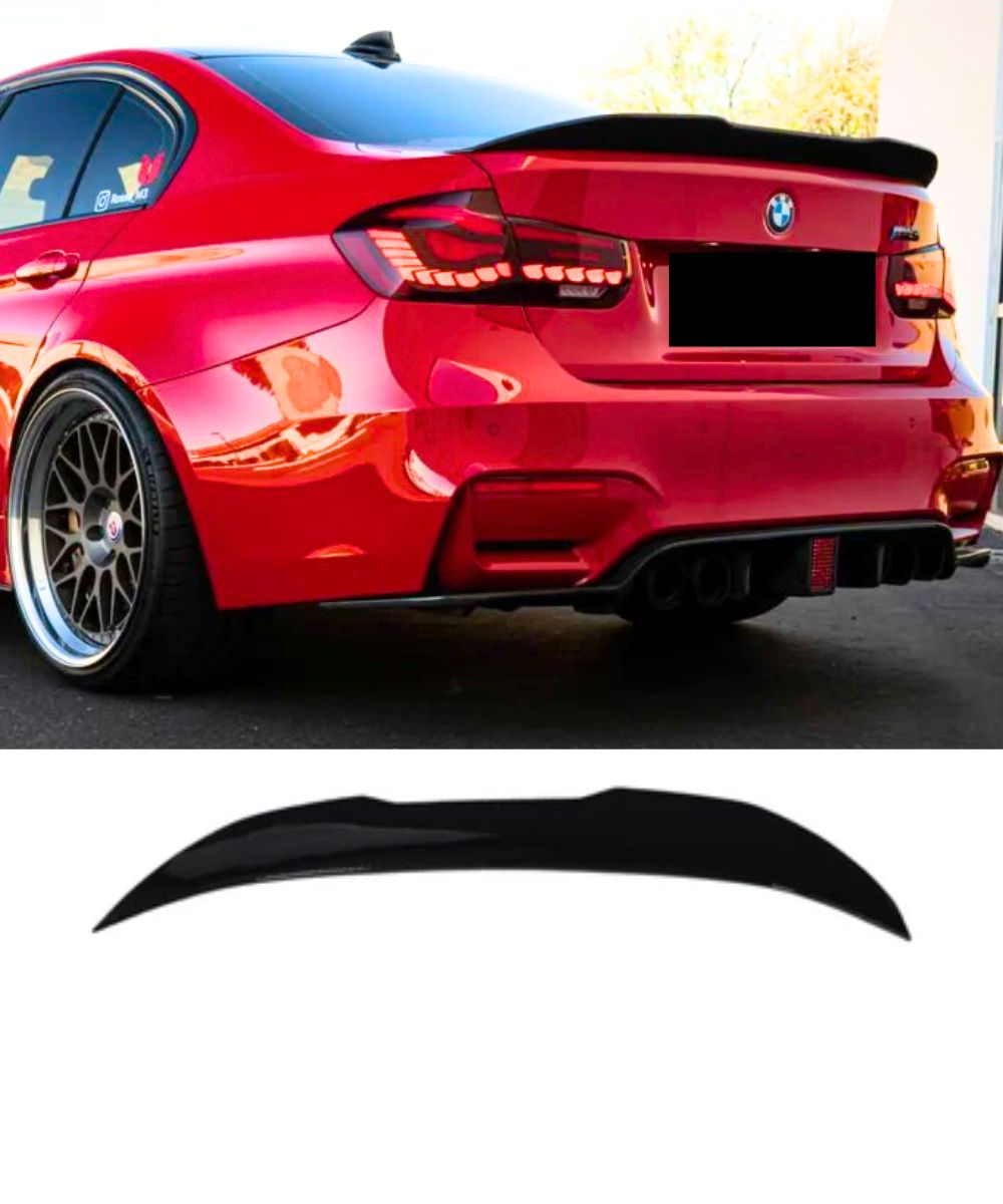 BMW F80 F30 M3 3 Series (GLOSS BLACK) PSM Rear Boot Spoiler Lip– ELITE ...