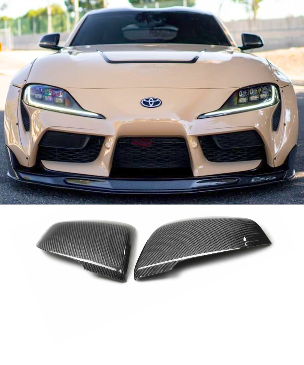 Toyota Supra MK5 A90 (CARBON FIBER) Mirror Caps Replacements Covers ...