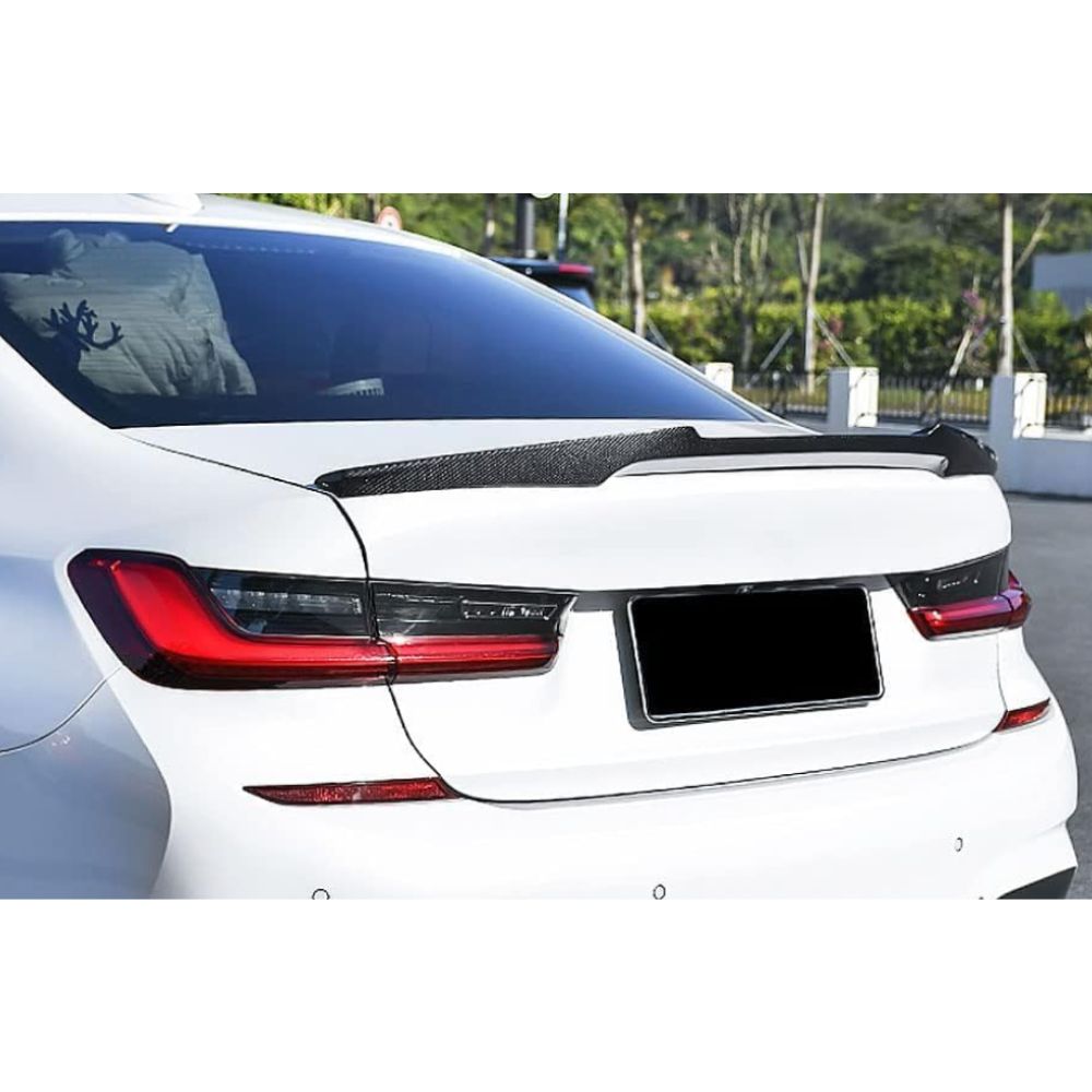 BMW 3 Series G20 G80 (CARBON FIBER) M4 Style Rear Boot Spoiler Lip ...