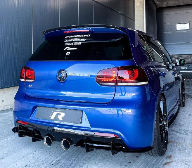 Volkswagen Golf MK6 R - Rear Diffuser (GLOSS BLACK) | ELITE GARAGE