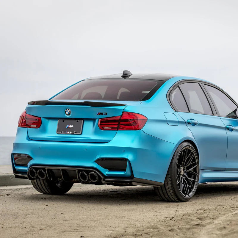 BMW F80 F30 M3 3 Series (GLOSS BLACK) M4 Style Rear Boot Spoiler Lip ...