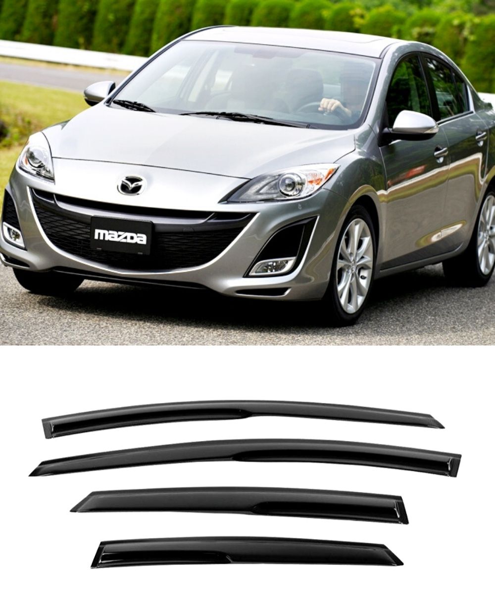 Mazda 3 BL Sedan (10-13) Window Visors / Weathershields / Weather ...