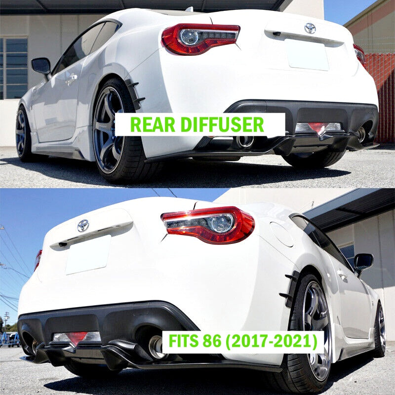 Toyota 86 - Rear Diffuser (TRD V2 STYLE) (17-21) | ELITE GARAGE